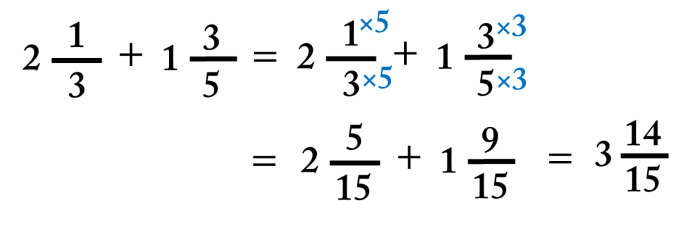 Suma y Resta de Fracciones Mixtas – Math3logic