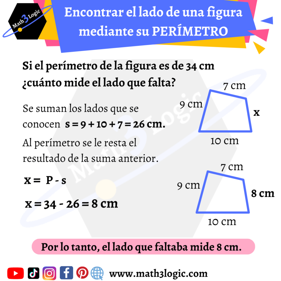 Encuentra el lado que falta: Cómo hallar la longitud desconocida usando ...