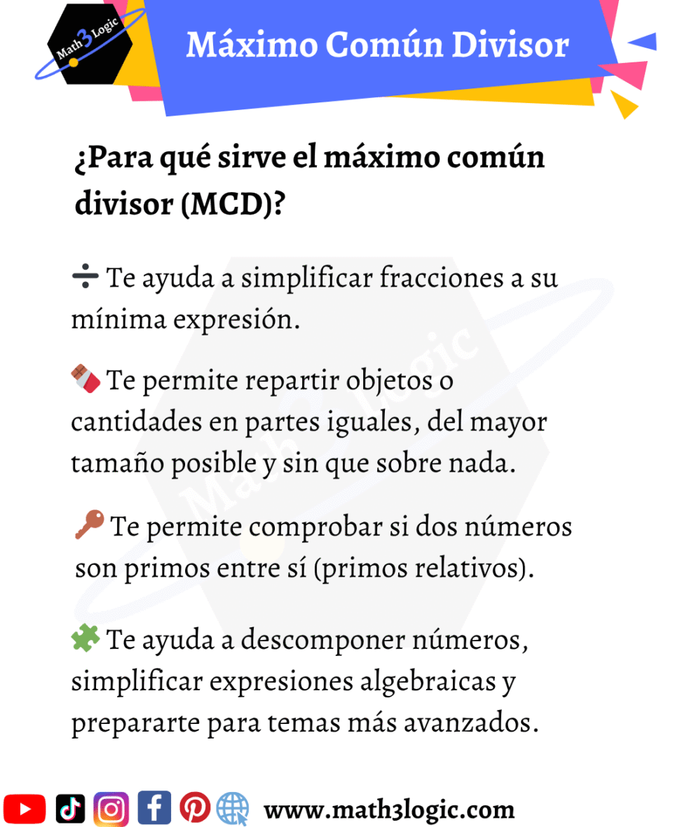 Máximo Común Divisor – Math3logic